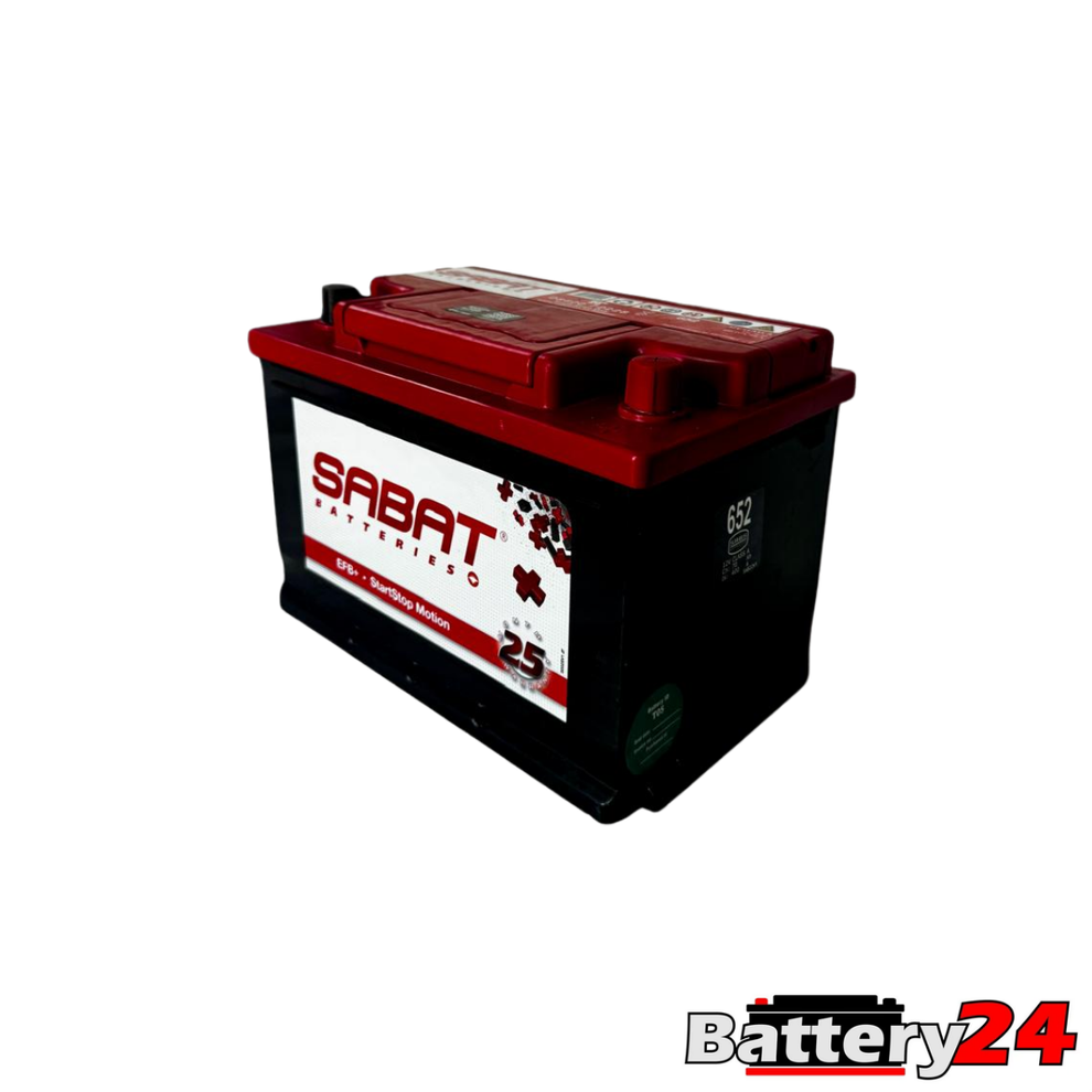 SABAT 652 Car Battery – 12V 70Ah, 590 CCA Battery24