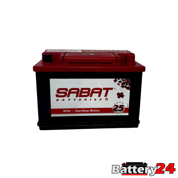 SABAT 652 Car Battery – 12V 70Ah, 590 CCA Battery24
