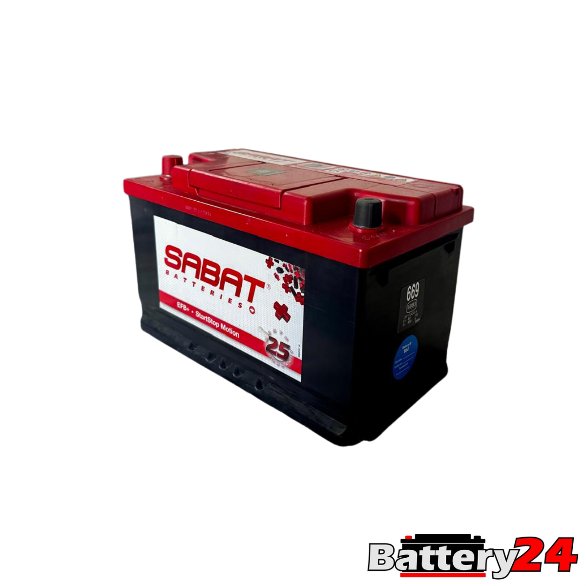 SABAT 669 Car Battery – 12V 80Ah, 590 CCA Battery24