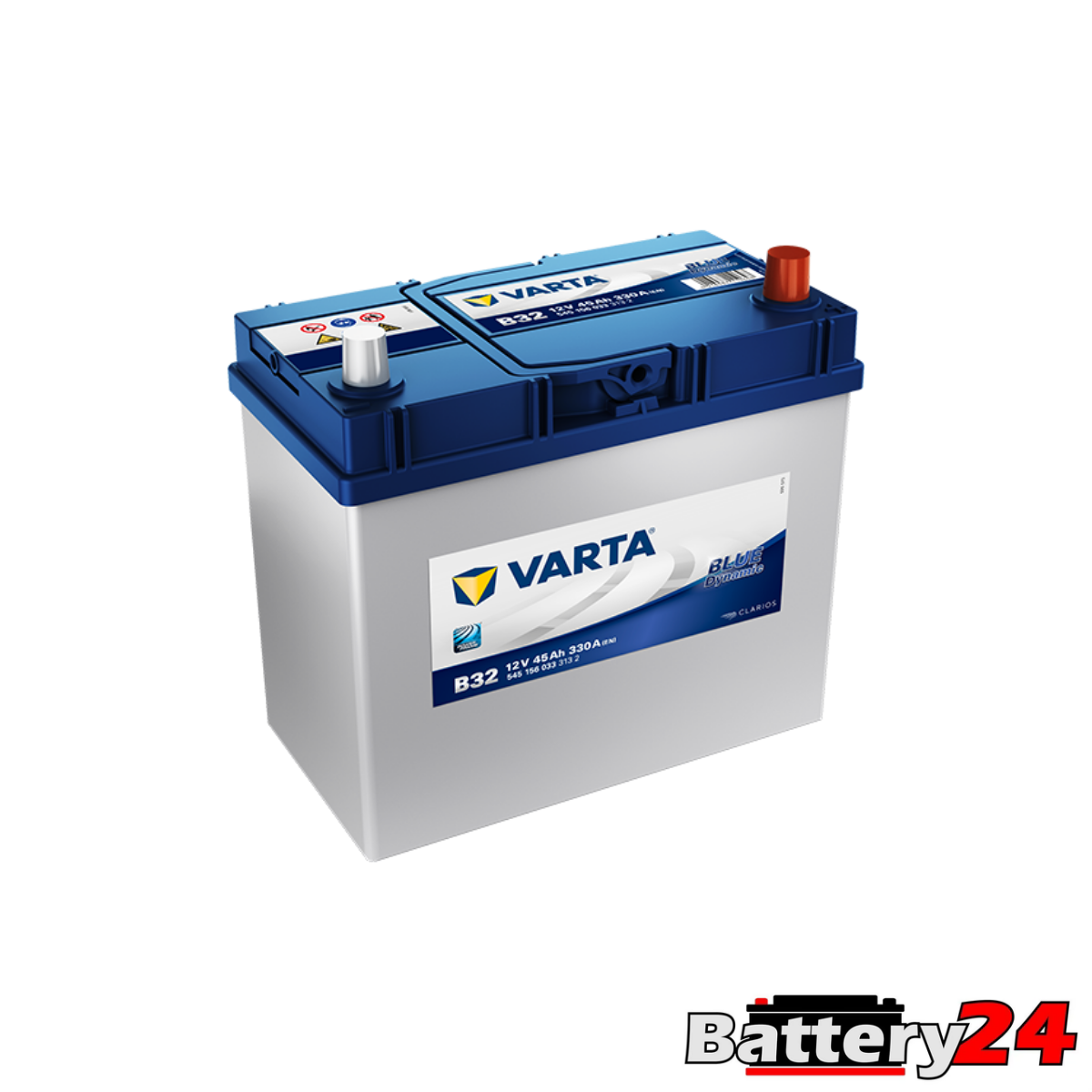 Varta 636 Car Battery – 12V 45Ah, 330 CCA Battery24