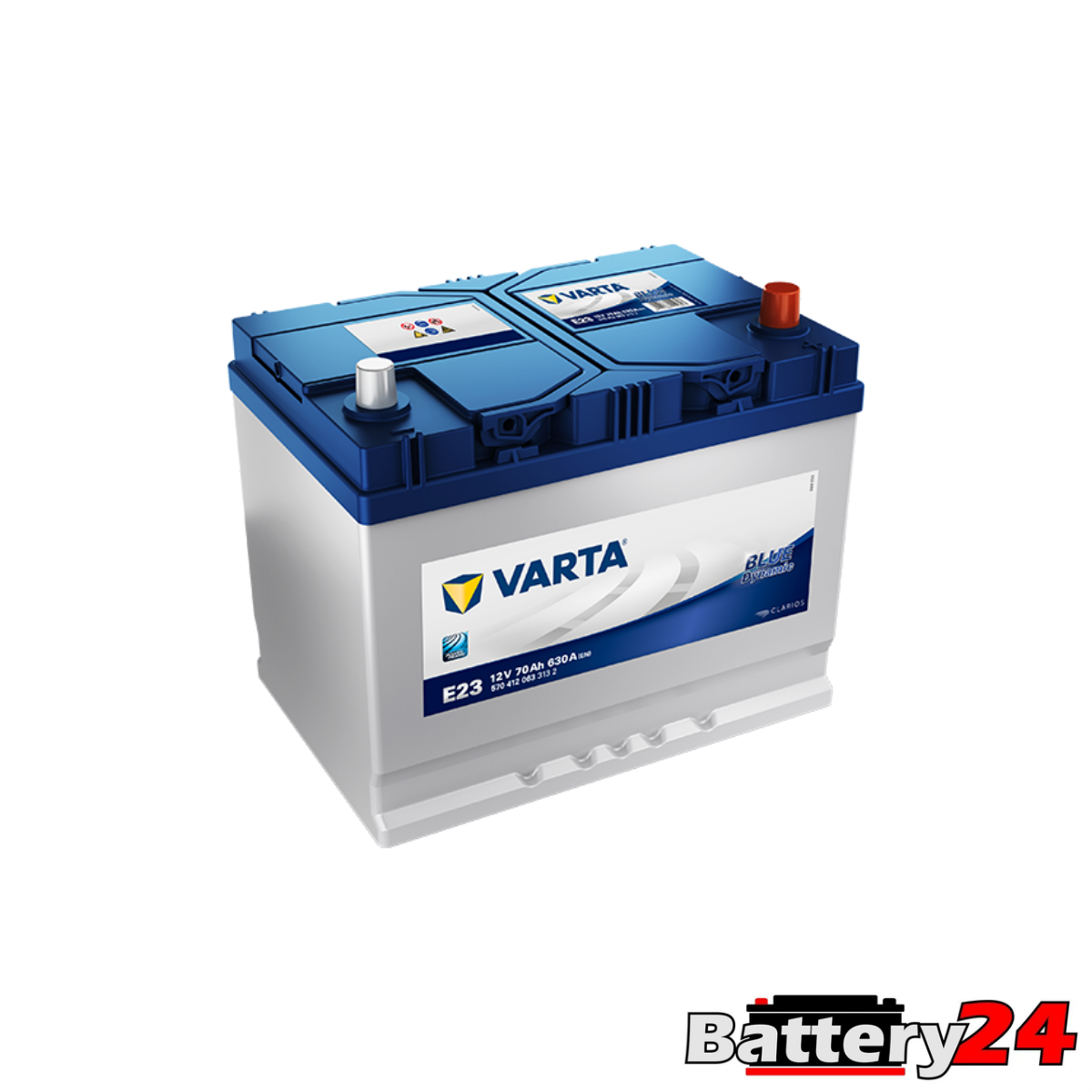 Varta 639 Car Battery – 12V 70Ah, 630 CCA Battery24
