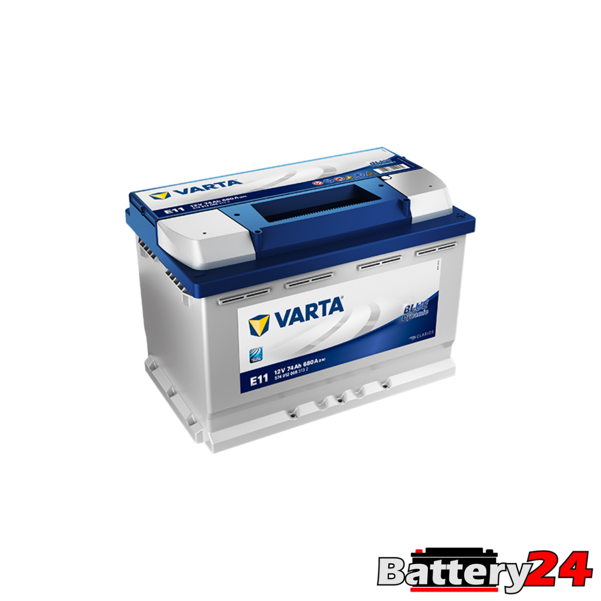 Varta 652 Car Battery – 12V 74Ah, 680 CCA Battery24
