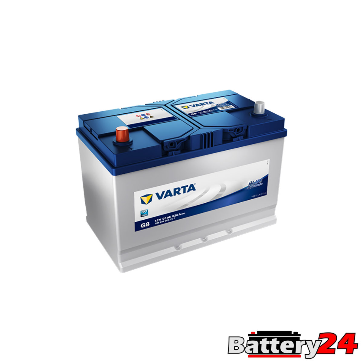 Varta 650 Car Battery – 12V 95Ah, 830 CCA Battery24