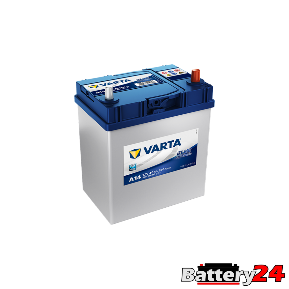 Varta 616 Car Battery – 12V 40Ah, 330 CCA Battery24