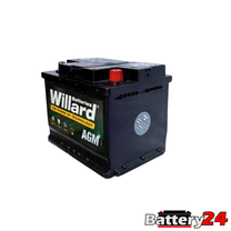Willard 646 AGM Car Battery – 12V 60Ah, 680 CCA Battery24