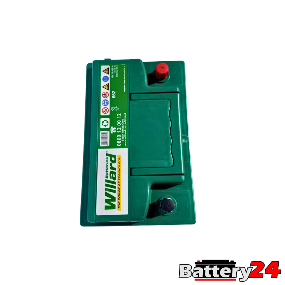 Willard 652 Car Battery – 12V 70Ah, 590 CCA Battery24