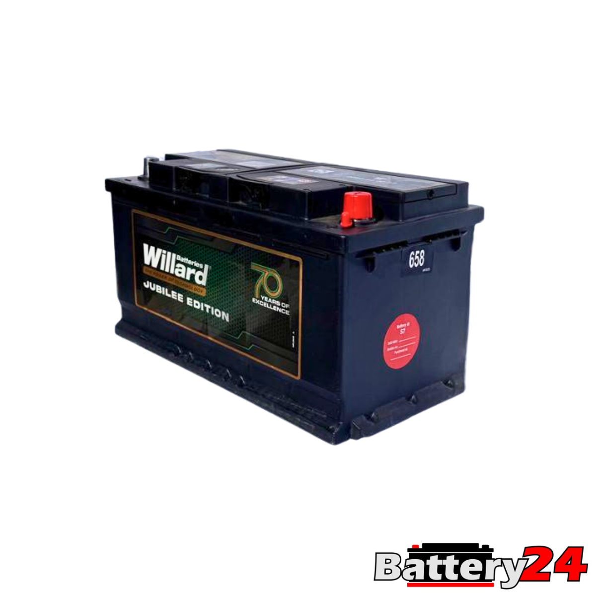 Willard 658 Car Battery – 12V 90Ah, 630 CCA Battery24